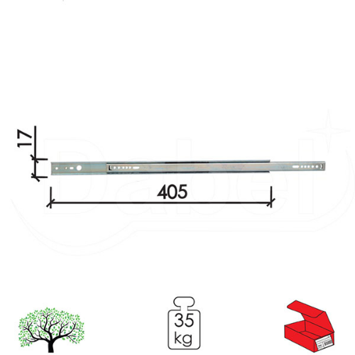 Dabel klizač mikro kl17 znb 406 mm q