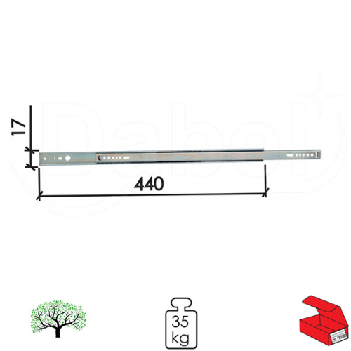 Dabel klizač mikro kl17 znb 438 mm q