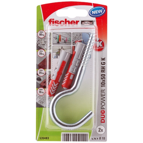 Fischer Duopower 10x50 RH G K NV univerzalni tipl i kuka