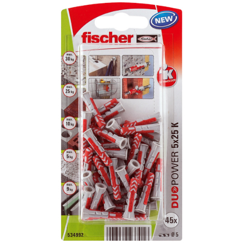 Fischer Duopower 5x25 K NV univerzalni tipl