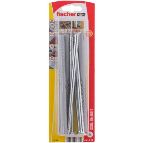 Fischer SCRL 10x160 T K NV tipl sa produženim telom i vijak