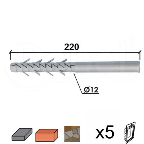 Tipl N Siva fi x12xx220mm (5kom) DBP1