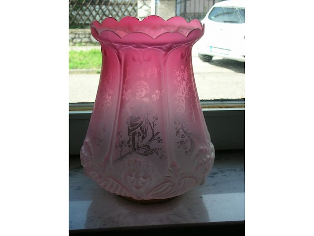Antikna roze lala za lampu-lampion