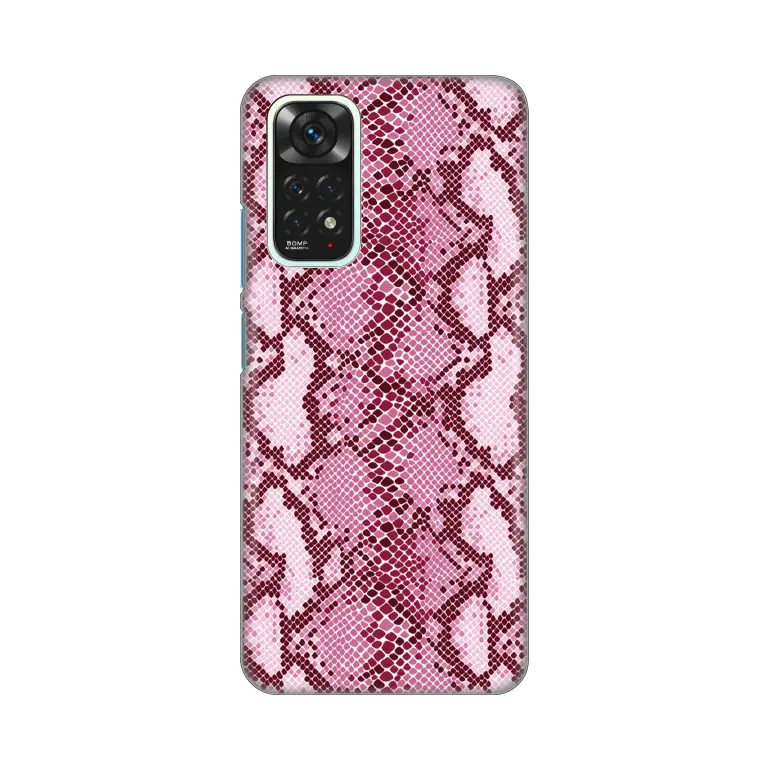 Silikonska maska za Xiaomi Redmi Note 11/Note 11s Pink Snake Print roze