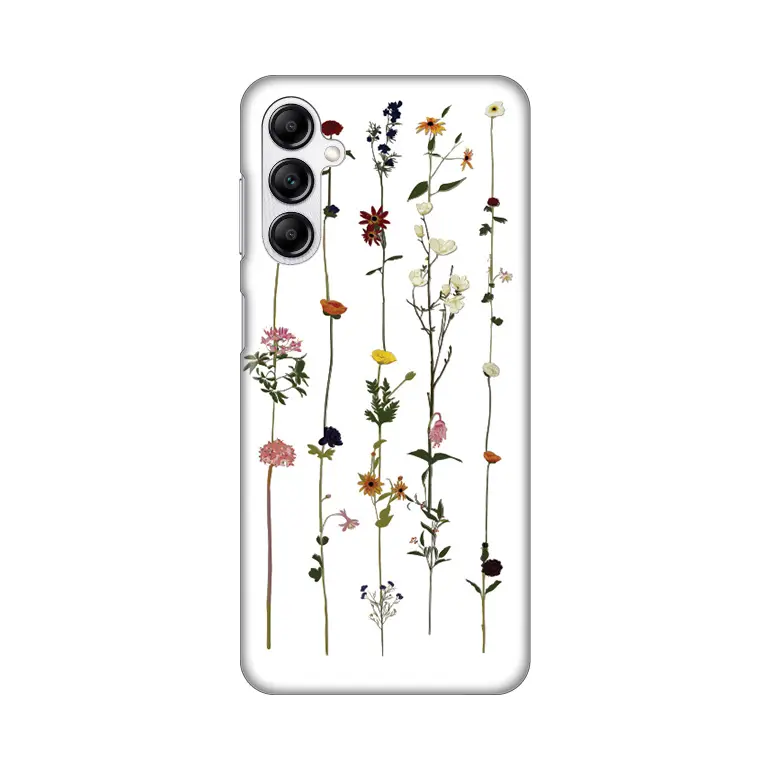 Silikonska maska za Samsung A145R Galaxy A14 4G Flower Print Skin bela