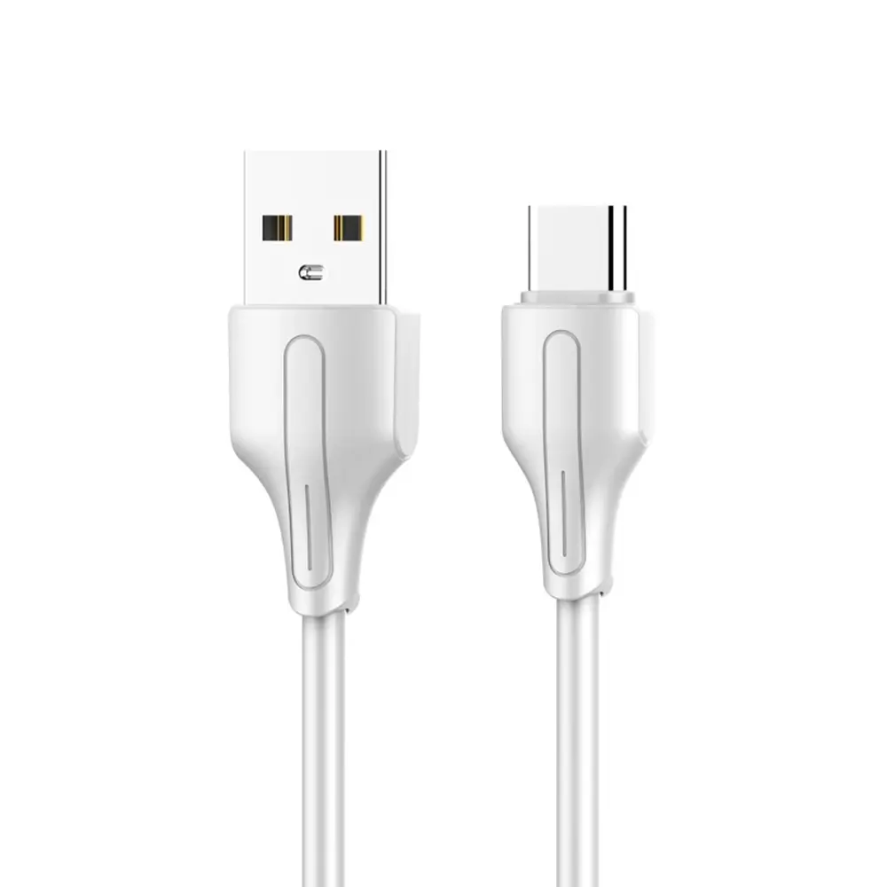 LDNIO LS541 USB data kabl na USB Type-C, 2.1A, 1m, Beli