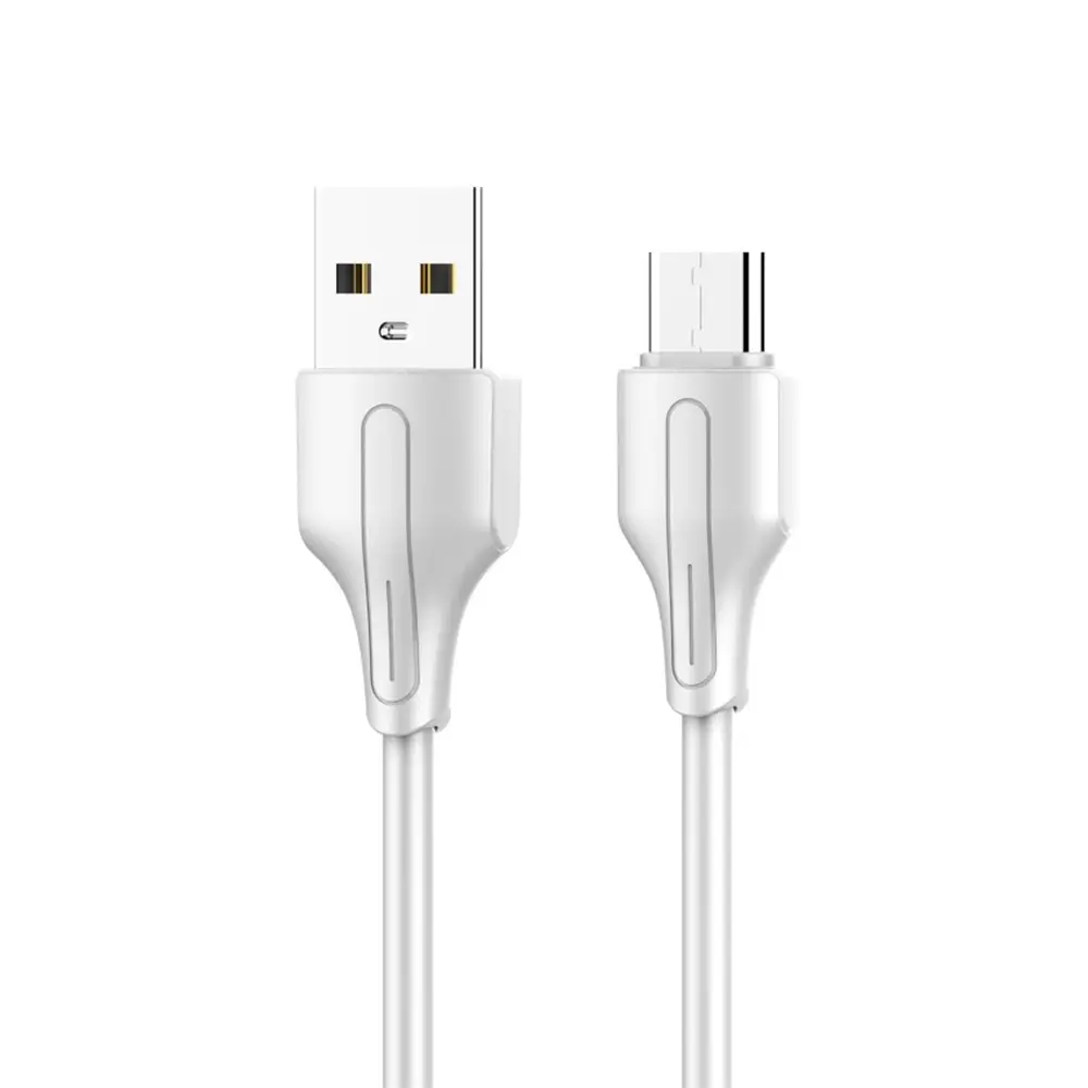 LDNIO LS541 USB data kabl na Micro USB, 2.1A, 1m, Beli