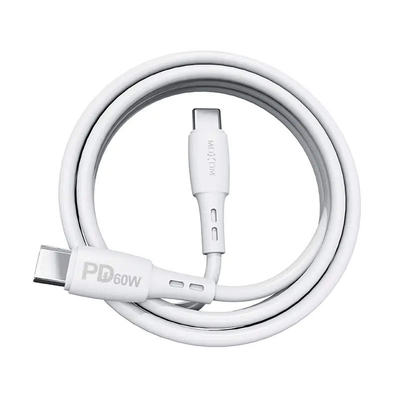 Moxom MX-CB134 PD USB data kabl Type-C na USB Type-C, 60W, 1m, Beli