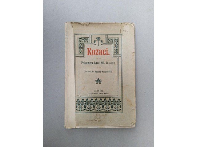 Tolstoj - Kozaci, 1905. god. Retko !!!