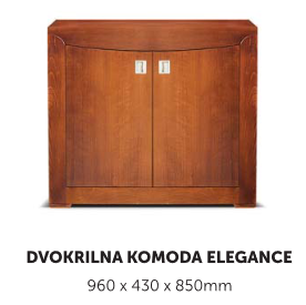 Dvokrilna Komoda Elegance