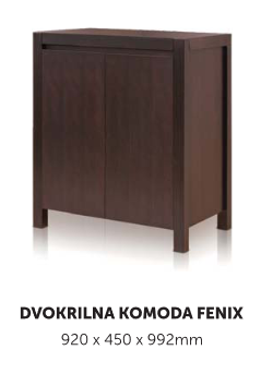 Dvokrilna Komoda Fenix