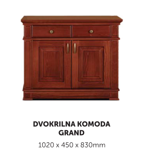 Dvokrilna Komoda Grand