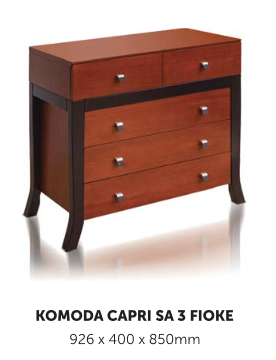 Komoda Capri sa 3 Fioke