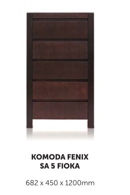 Komoda Fenix sa 5 Fioka