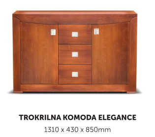 Trokrilna Komoda Elegance