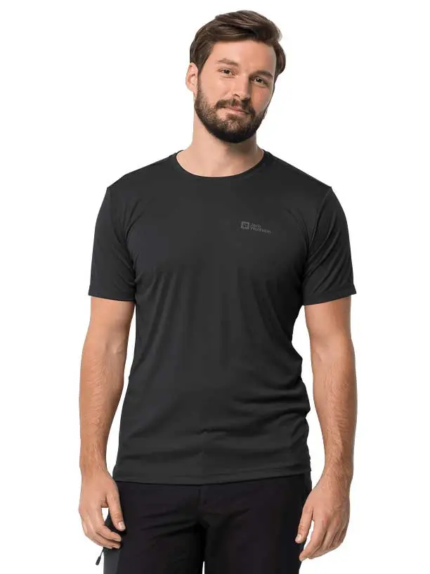 JACK WOLFSKIN Muška majica TECH T M crna