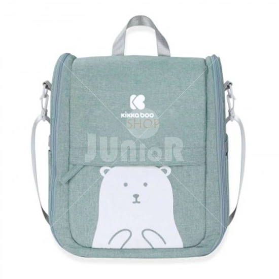 KikkaBoo torba sa putnim krevetićem 2u1 bear mint ( KKB50046 )