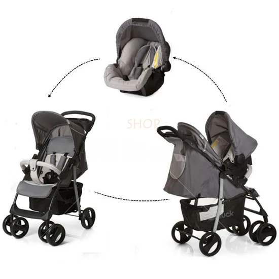 Hauck duo set Shopper Shop n Drive Grey
