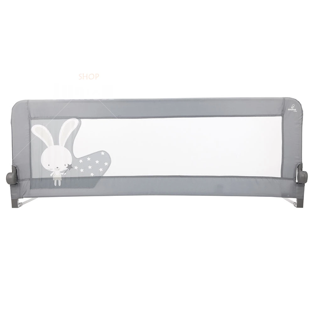 Asalvo ogradica za krevet 2u1 Rabbit Grey 19769