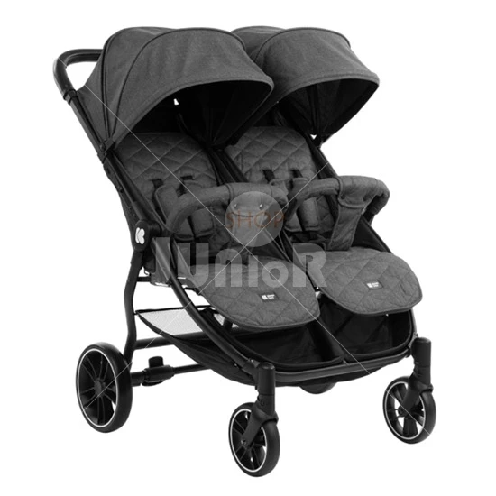 Kikka Boo Kolica za blizance HAPPY 2 dark grey