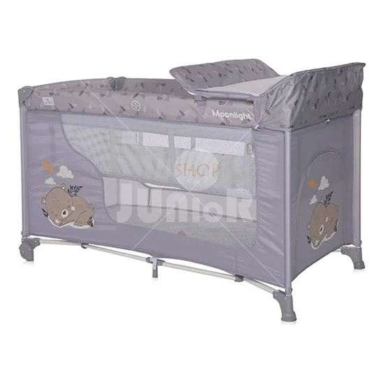 Lorelli prenosivi krevetac Moonlight 2 nivoa Grey Dream
