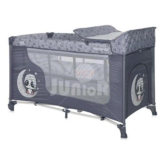Lorelli prenosivi krevetac Moonlight 2 nivoa Cool Grey Panda