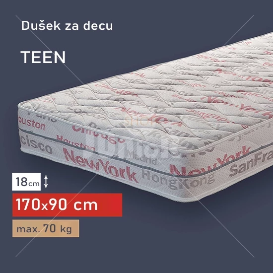 Dušek za decu Teen 170x90 cm