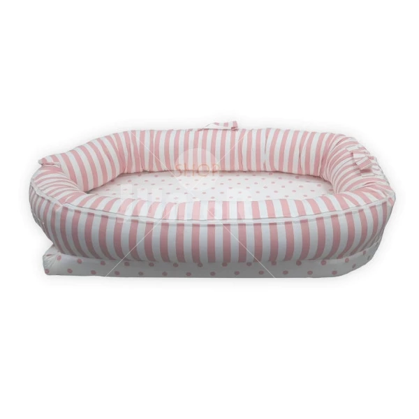Baby Textil gnezdo za bebe 81x50 cm Piccolino roze