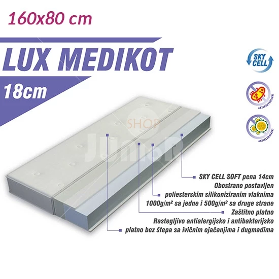 LUX MEDIKOT dušek za decu 160x80 cm