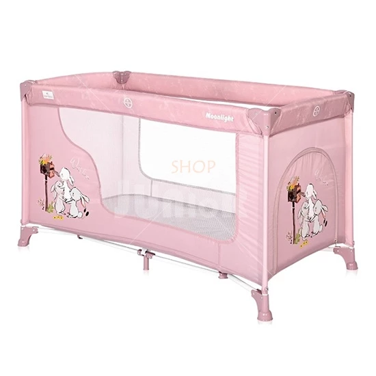 Lorelli prenosivi krevetac Moonlight 1 nivo - Beige Rose rabbits