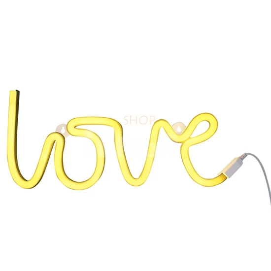 A Little Lovely Company Neonska lampa – Love Yellow