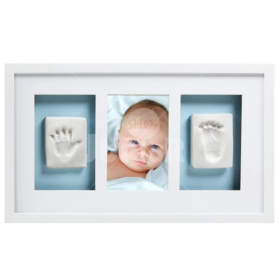 Pearhead Babyprints trostruki zidni ram, Beli