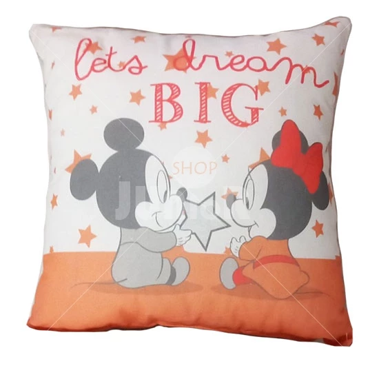 Ukrasni jastuk Lets Dream Big Mickey and Minnie