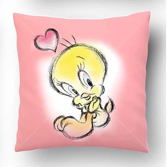 Ukrasni jastuk Tweety Roze srce 40x40 cm