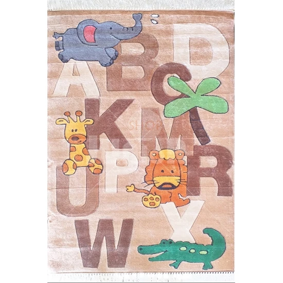 Tepih za dečiju sobu Divlje životinje / 100x140 cm