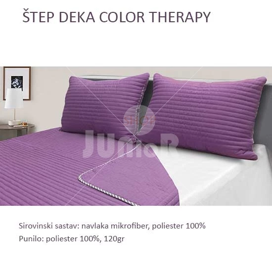 Štep deka Color Therapy 140x200 cm ljubičasta