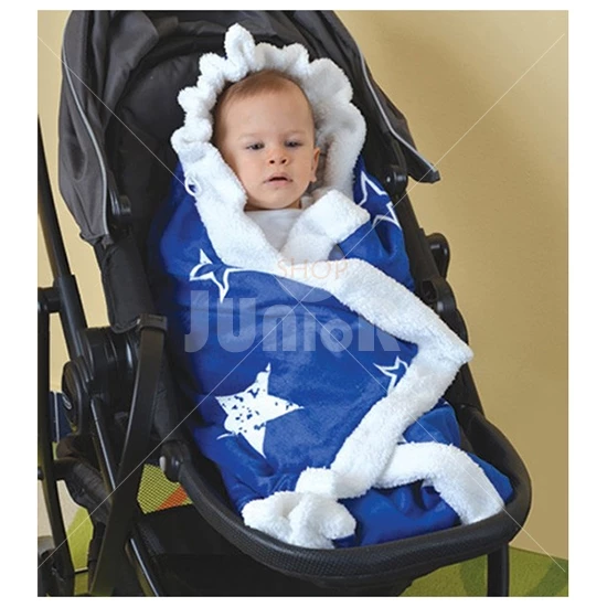 Ćebence za bebe Stars 90 x 90 cm plavo