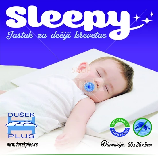 Dusek Plus kosi jastuk za bebe Sleepy anatomski