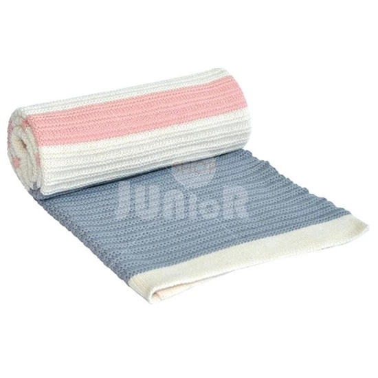 Ćebence za bebe Stripes - Light Blue Pink