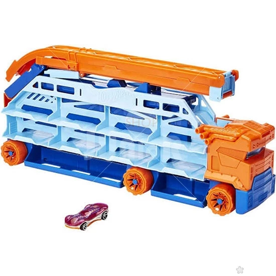 Hot Wheels Speed Drop transporter sa stazom HDY92