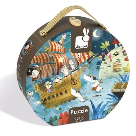 Janod Hat Boxed Puzzle J02922 – Skriveno blago, 36 kom