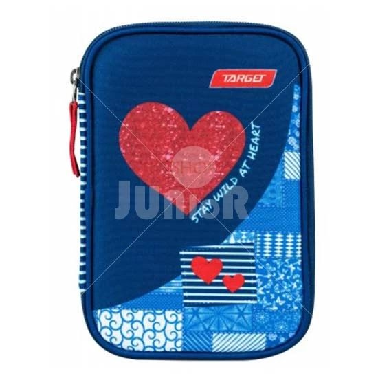 Target puna Pernica Multy Red Denim Heart 21842