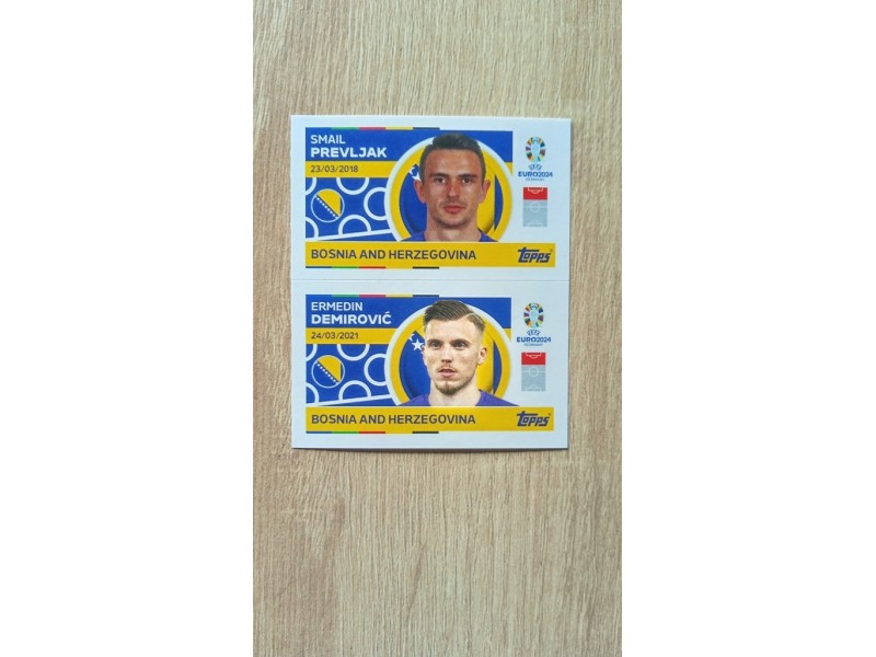 Euro 2024 Uefa Topps sličica broj BIH 14 BIH 15