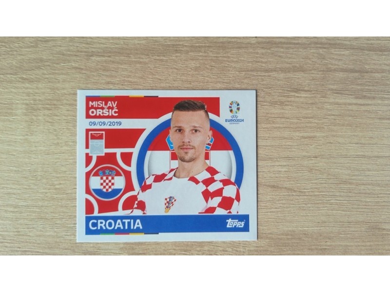 Euro 2024 Uefa Topps sličica broj CRO 19
