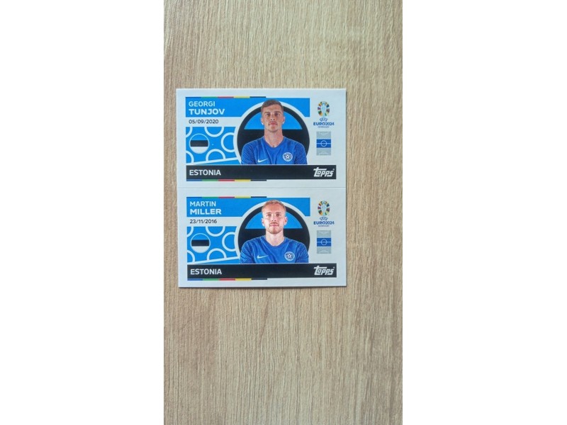 Euro 2024 Uefa Topps sličica broj EST 12 EST 13