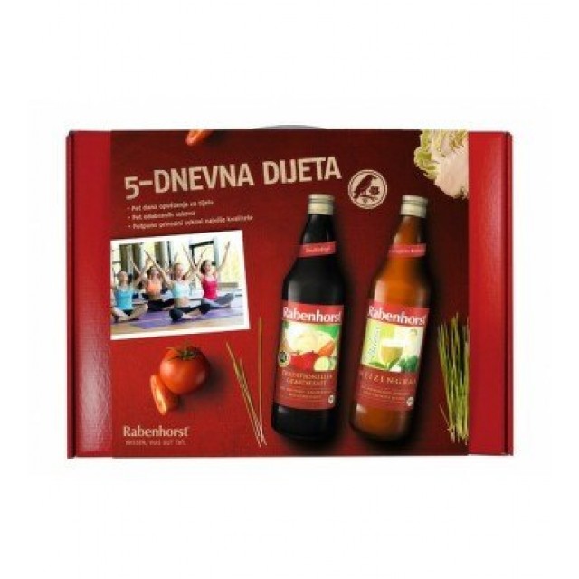 RABENHORST SET SOKOVA 5-DNEVNA DIJETA 5X750ML