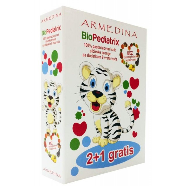 SIBIRSKA ARONIJA BIOPEDIATRIX 750ML PAKET 2+1