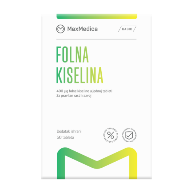 MAXMED FOLNA KISELINA 400MCG