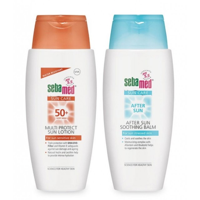 SEBAMED SUN LOSION SPF50+ 150ML + SUN AFTER UMIRUJUĆI BALZAM 150ML PROMO PAKOVANJE