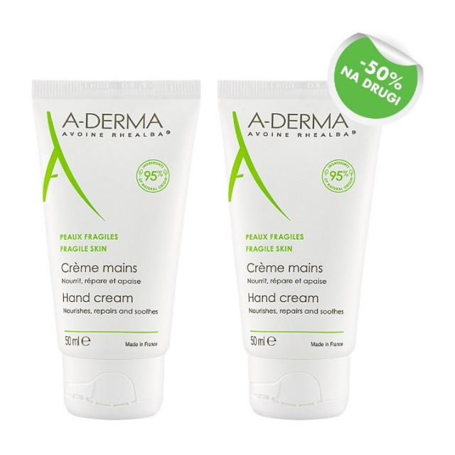 A-DERMA KREMA ZA RUKE 50ML PROMO PAKOVANJE